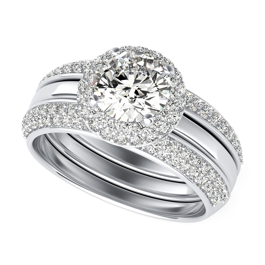 micro set diamond ring