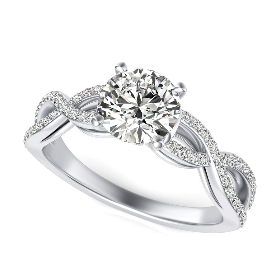 Twist Engagement Ring - Edwin Novel Jewelry Design