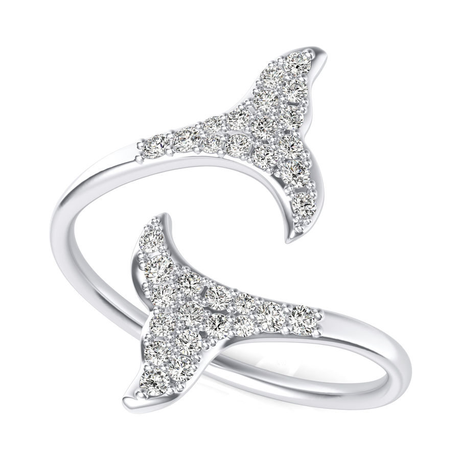 Lucky Dolphin Tail Ring Edwin Novel Jewelry Design